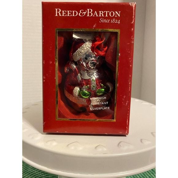 Holiday | Vintage Reed Bartonbear Sleigh Bell Ornament Silver Plate ...